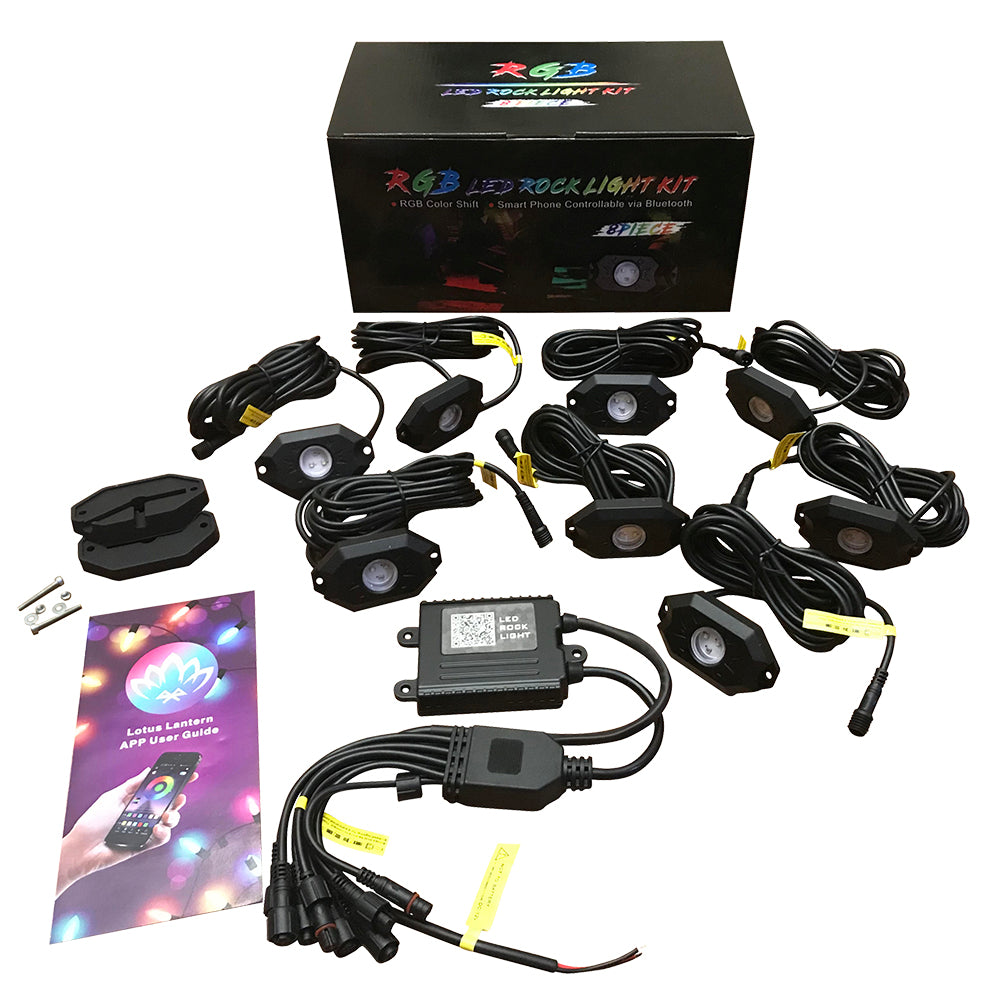 Southern Trails RGB Rock Lights- 8Pcs – Legacy Distributing